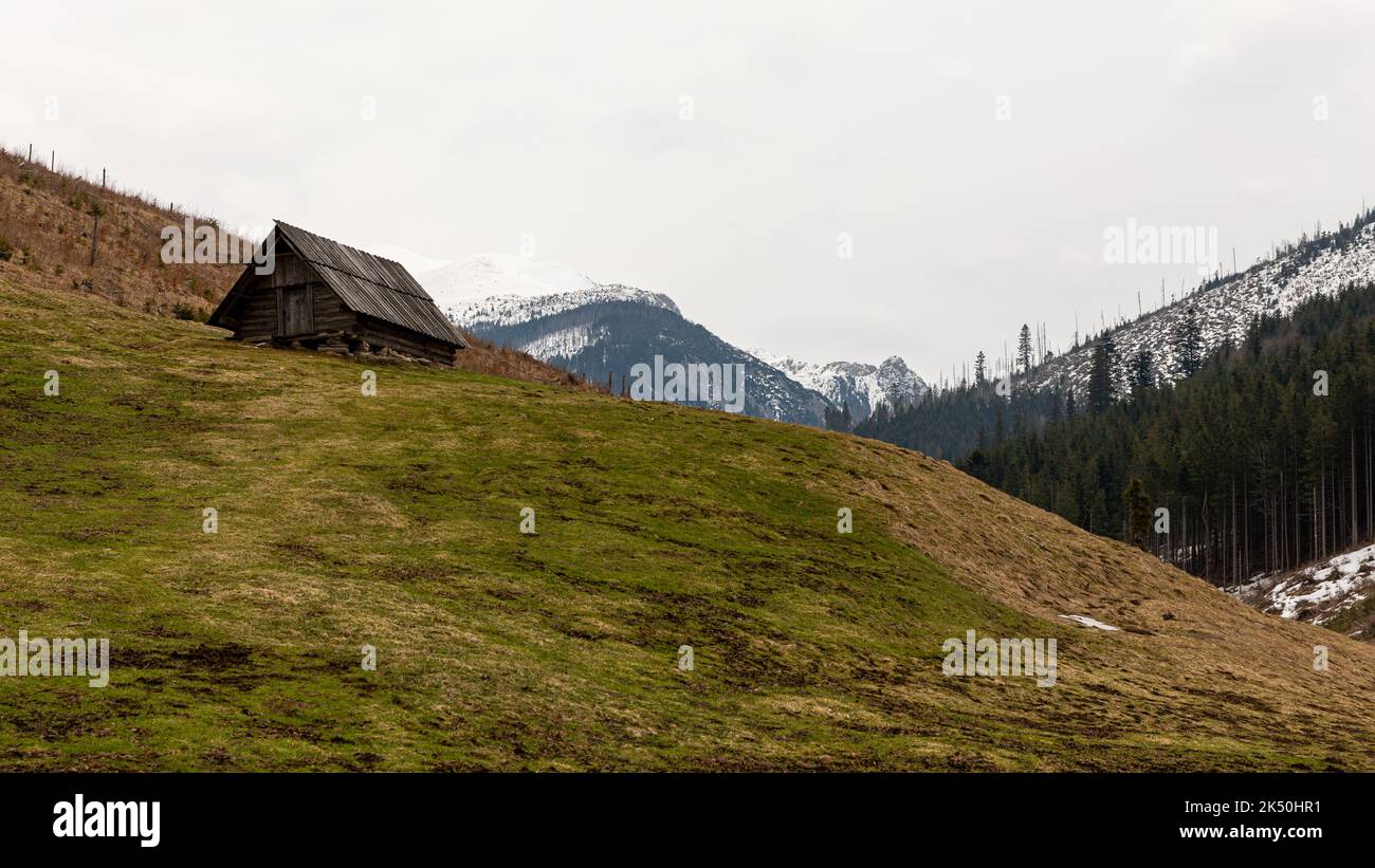 Beautiful landscape in the Polish Tatra Mountains.April sunny day Stock ...