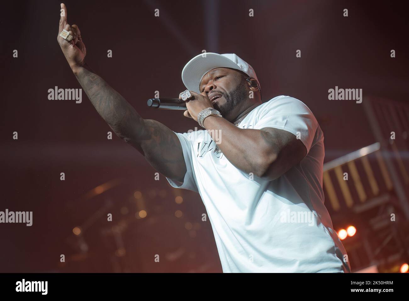 Bergen, Norway. 04th Oct, 2022. The American rapper 50 Cent performs a ...