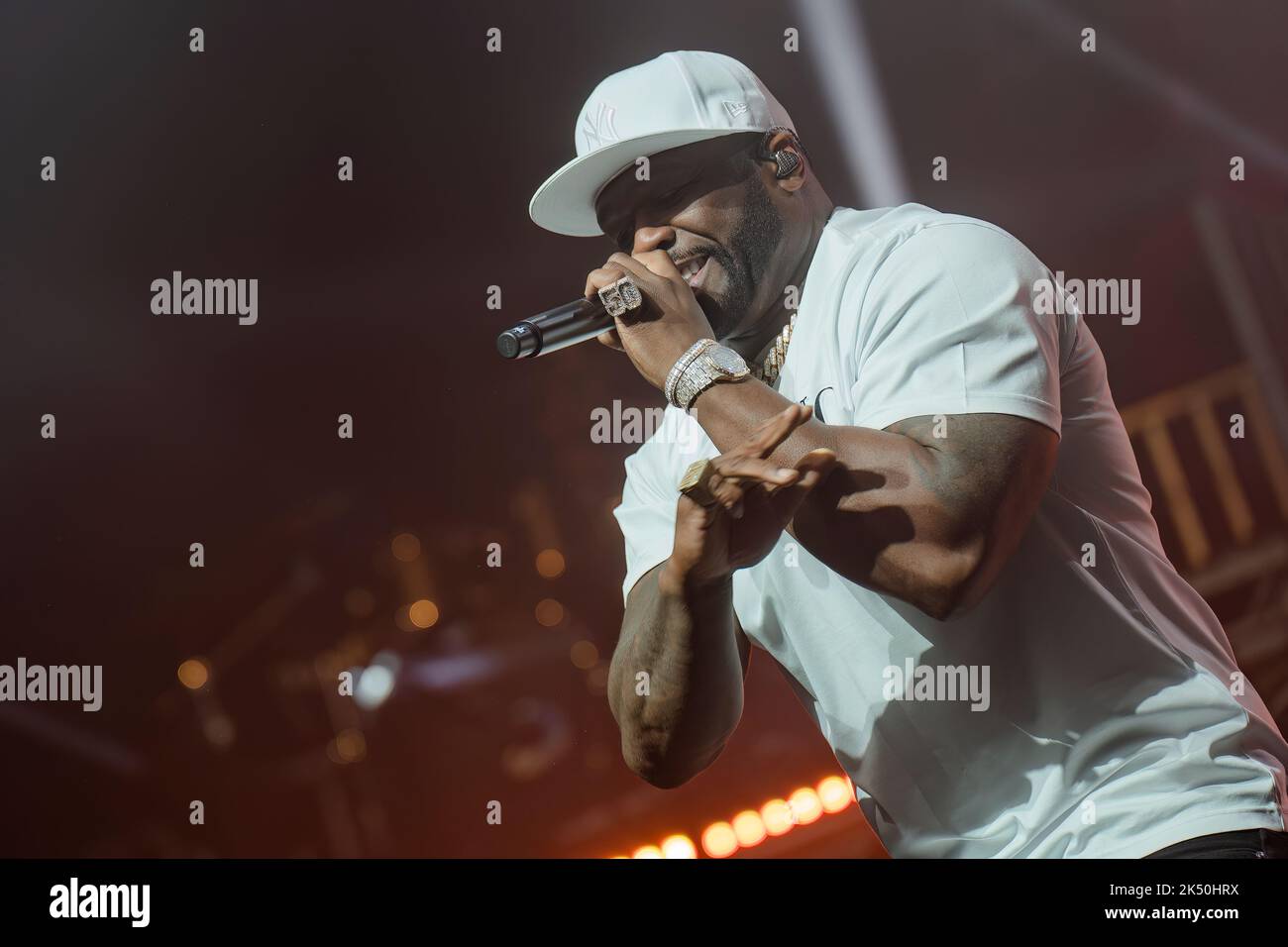 Bergen, Norway. 04th Oct, 2022. The American rapper 50 Cent performs a ...