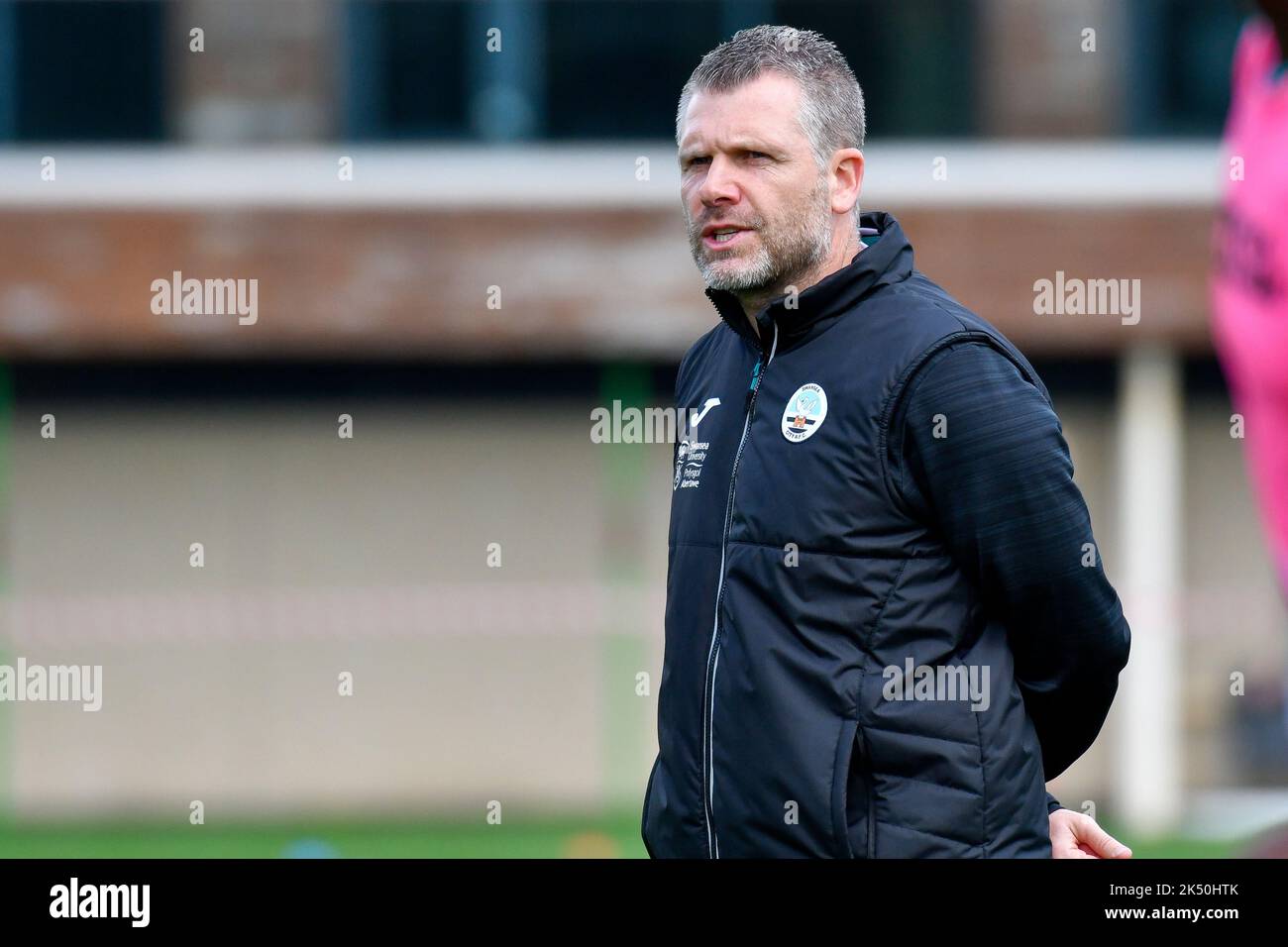 Swansea, Wales. 1 October 2022. Darren Davies Head Coach of Swansea ...