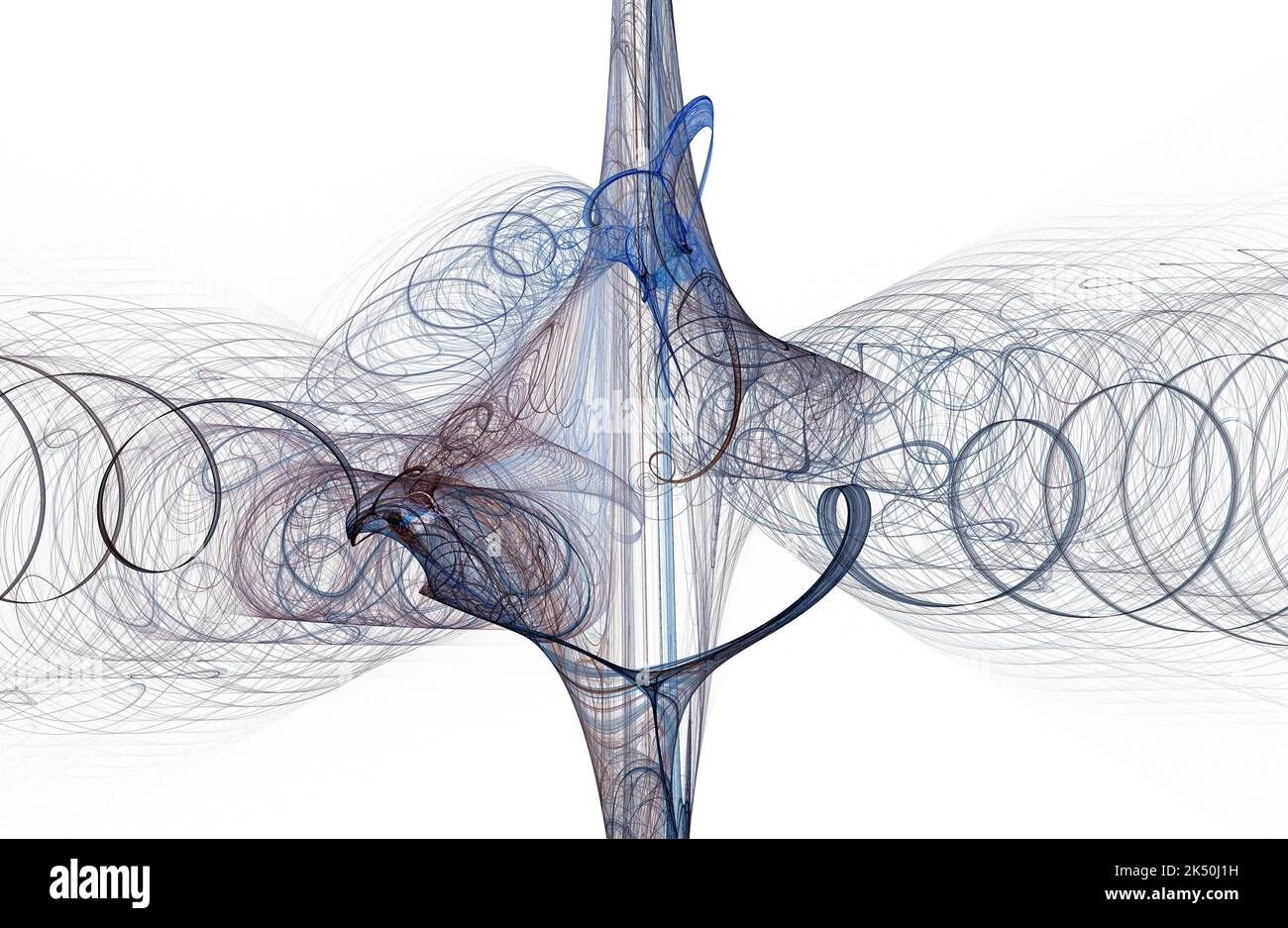 Abstract fractal graphics. Design element. Multicolor. White background ...