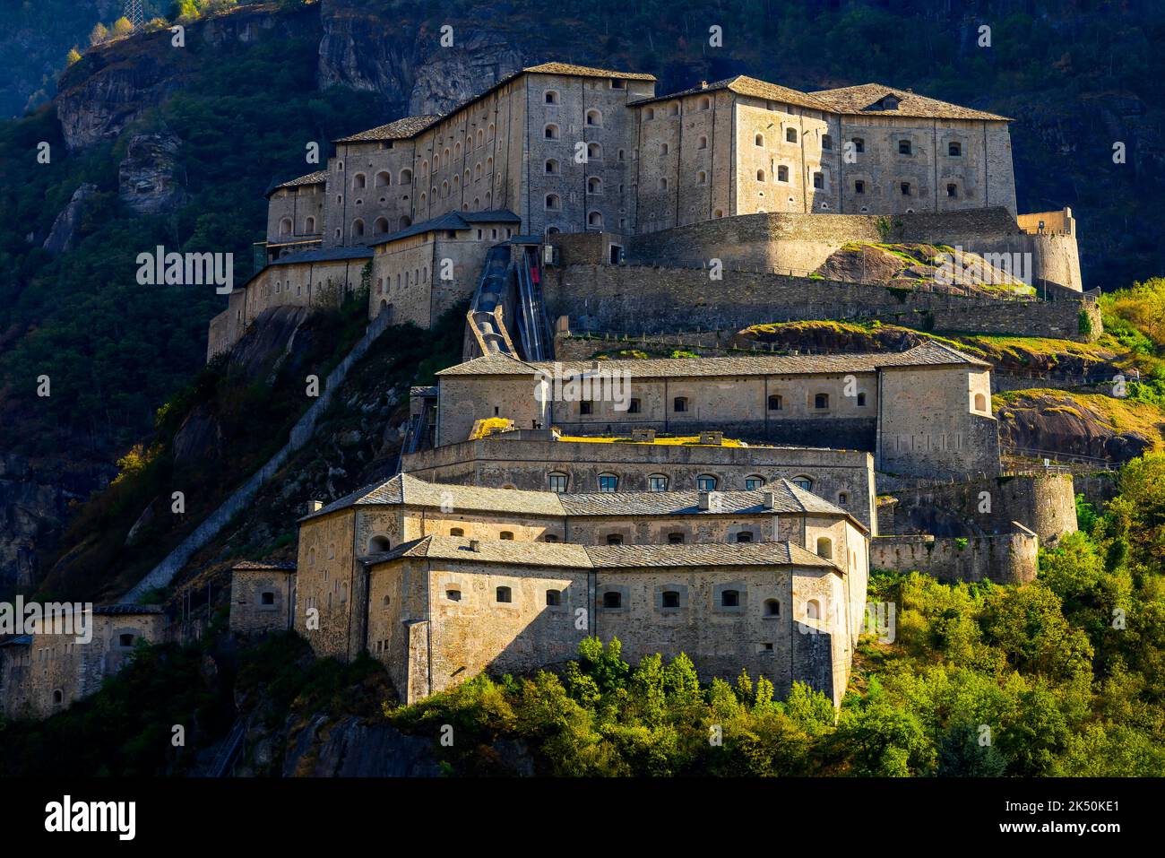 Fort Bard in an imposing position and with a history dating back to the ...
