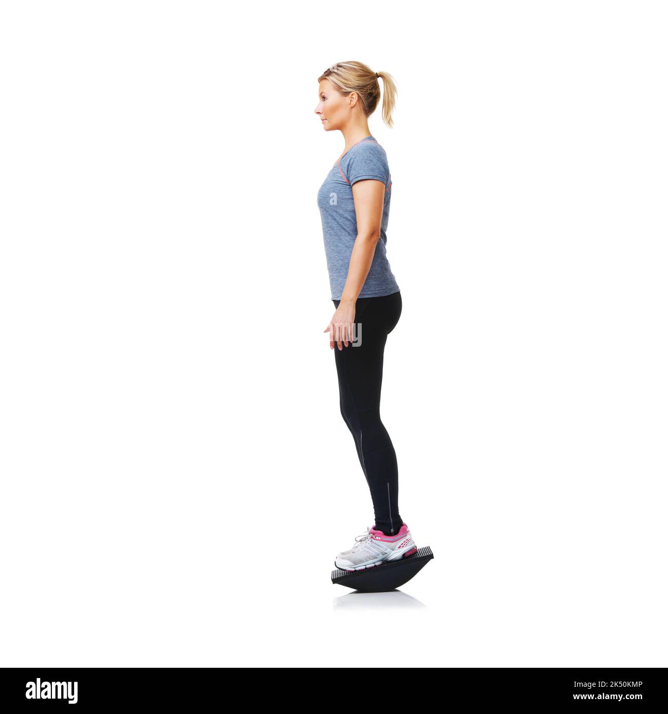 Back view standing beautiful blonde Cut Out Stock Images & Pictures - Alamy