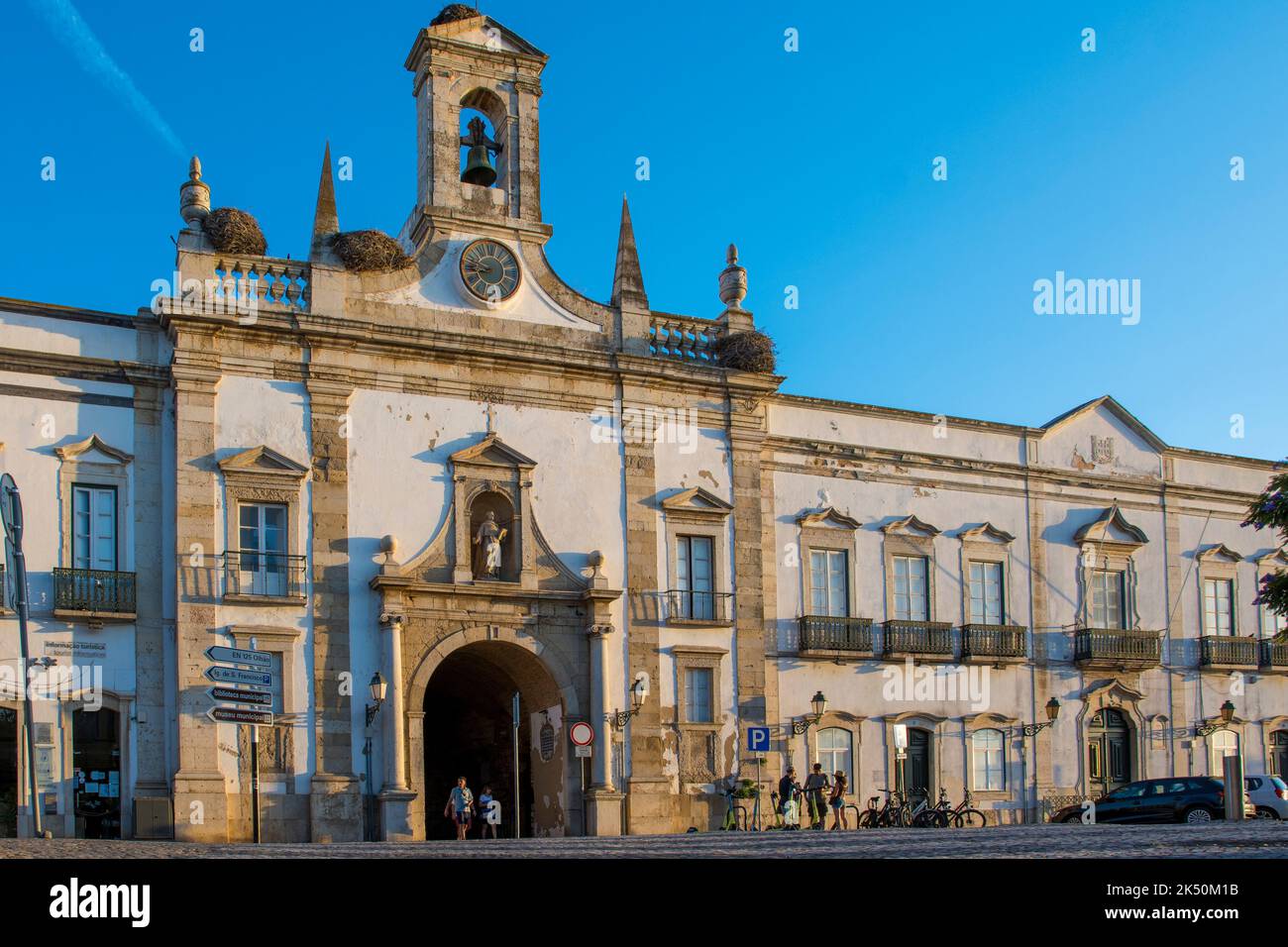 Faro, Portugal, September 2022: View on Arco da Vila in Faro, Portugal ...