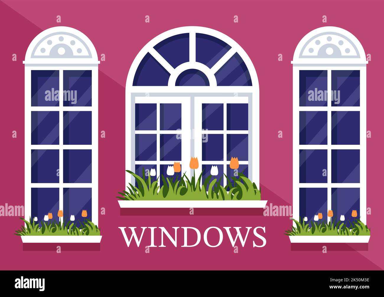 Metal plastic window in Stock Vector Images - Alamy