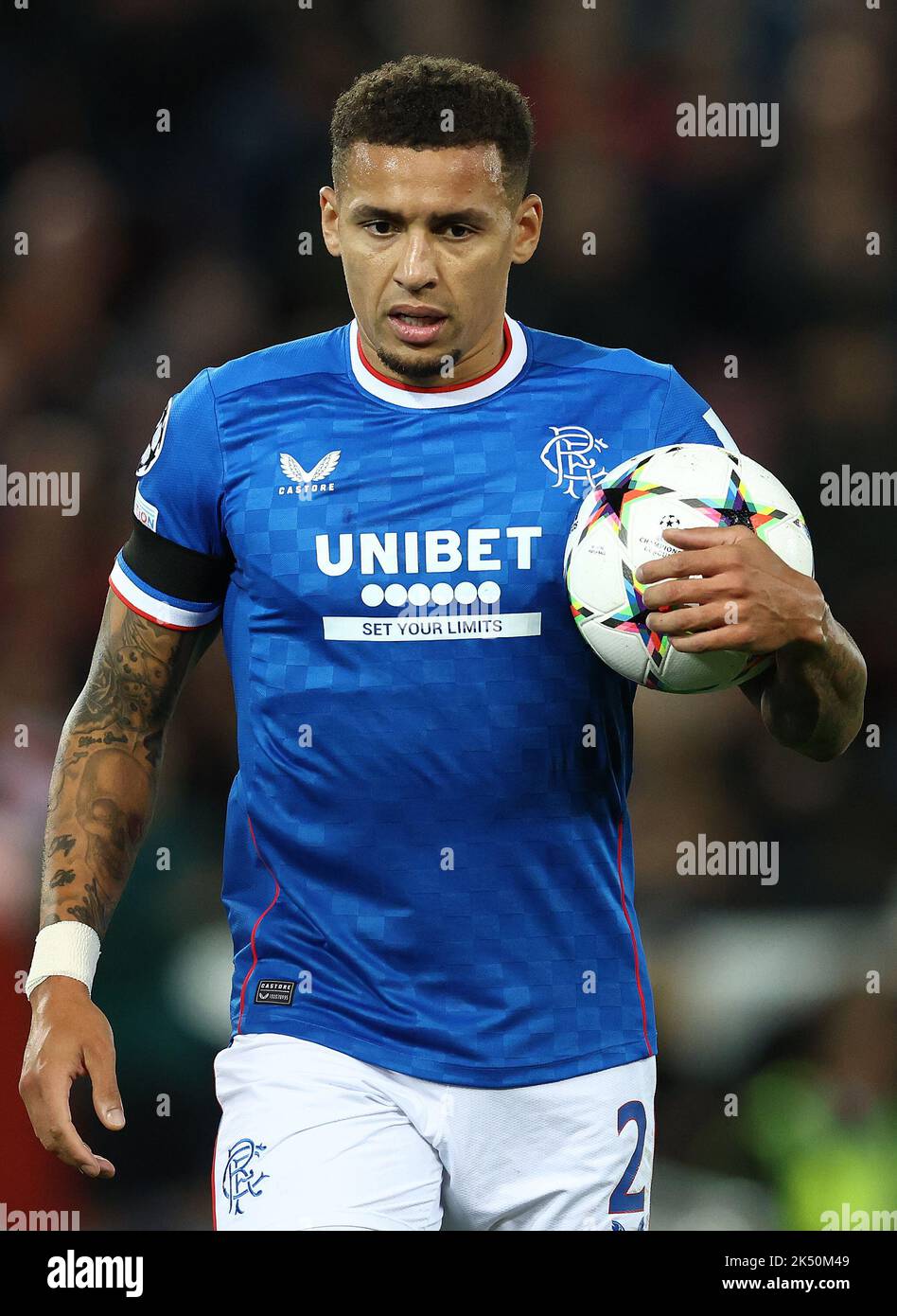 Liverpool, UK. 4th Oct, 2022. James Tavernier of Rangers during the ...