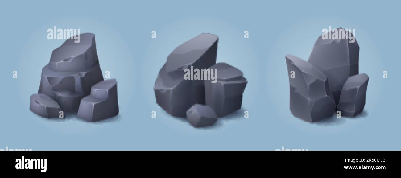 Mountain rocks, stones or boulders natural elements for design ...