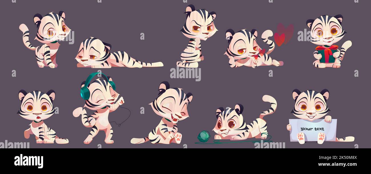 Cartoon sad tiger hi-res stock photography and images - Alamy