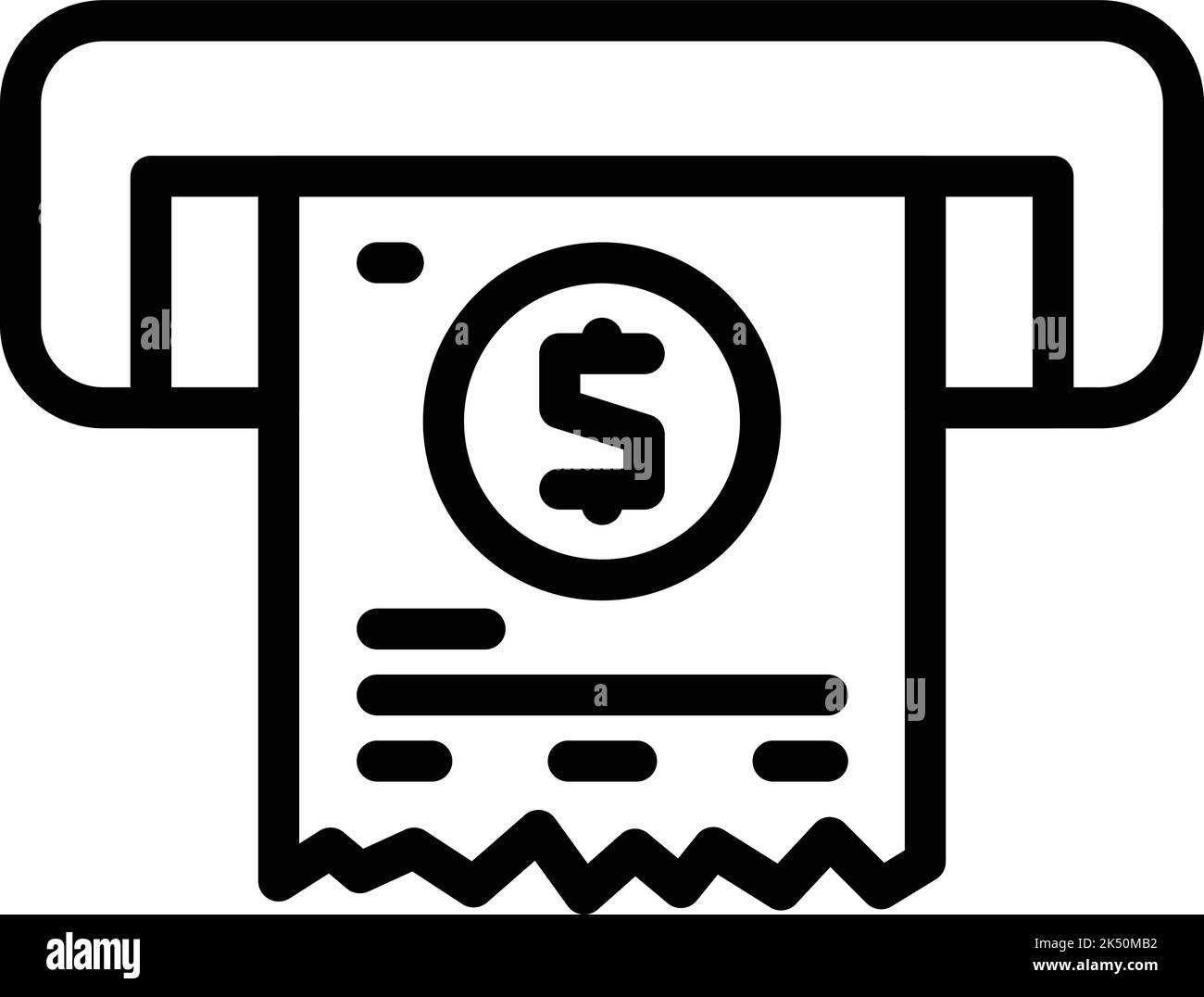 Payment bill icon outline vector. Money freedom. Work free Stock Vector ...