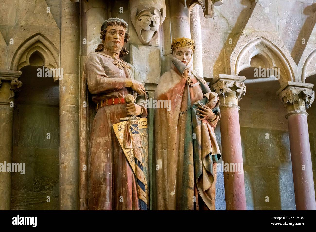 Donor portraits of Eckard and his wife Uta. St. Peter and Paul ...