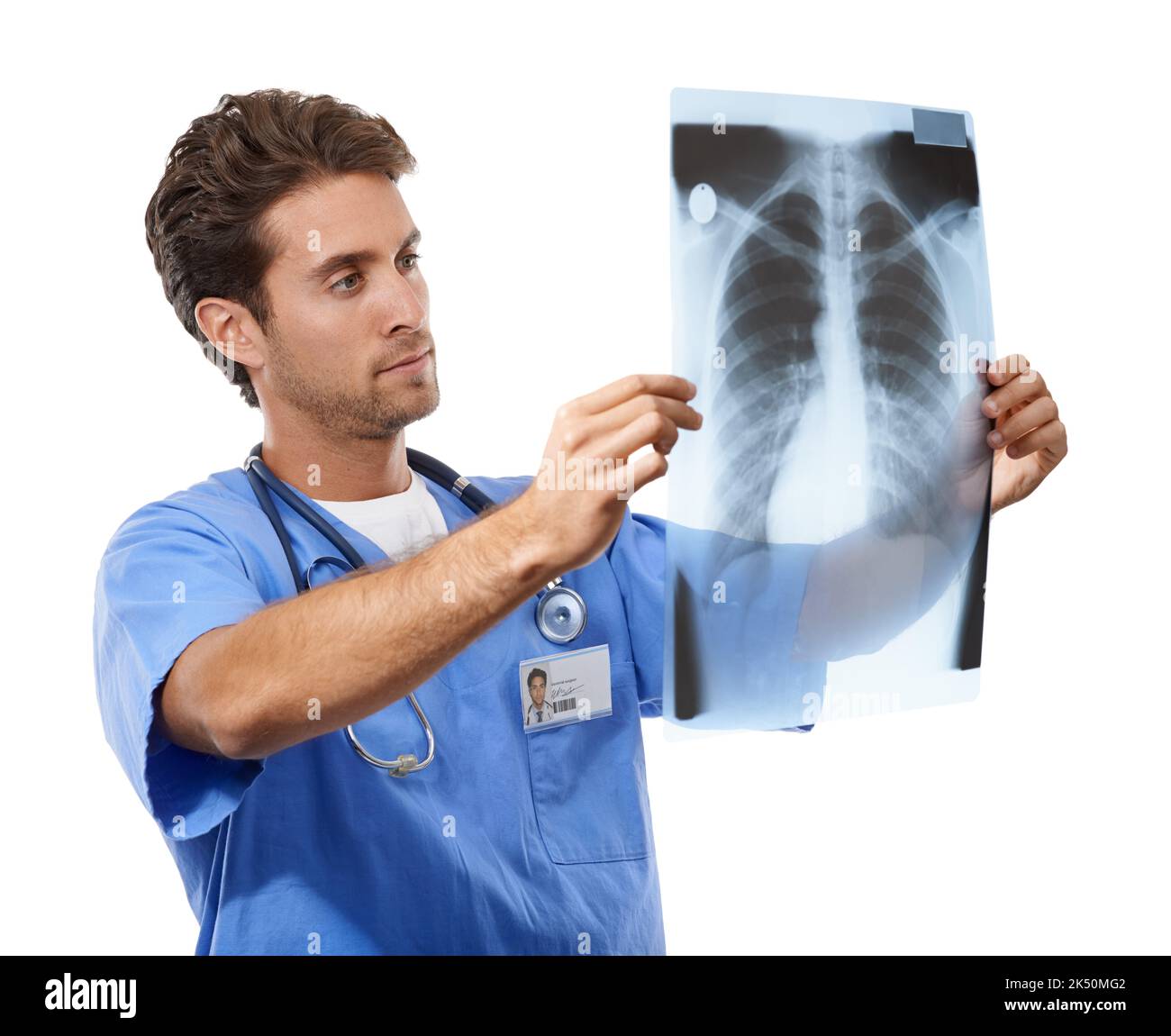 Doctor holding chest x ray hi-res stock photography and images - Alamy