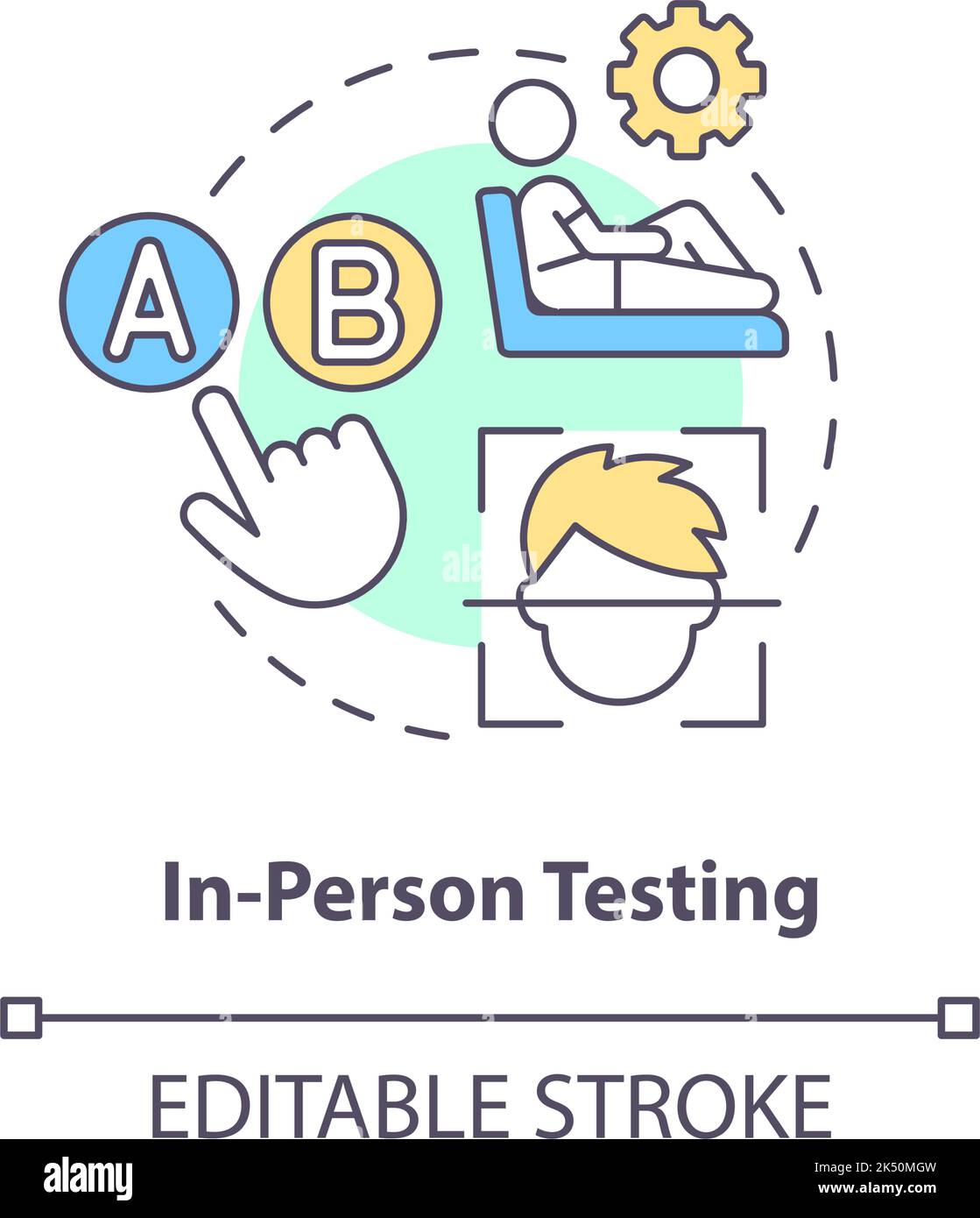 In-person testing concept icon Stock Vector Image & Art - Alamy In-person testing concept icon Stock Vector Image & Art - Alamy
