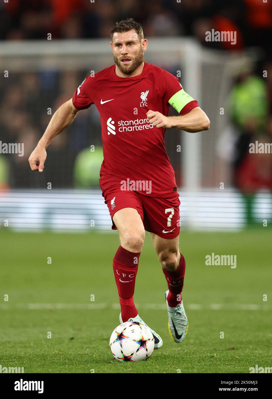 Liverpool, UK. 4th Oct, 2022. James Milner of Liverpool during the UEFA ...