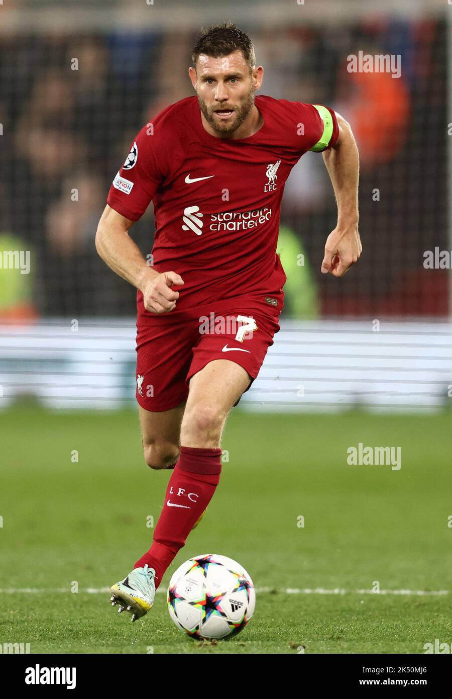 Liverpool, UK. 4th Oct, 2022. James Milner of Liverpool during the UEFA ...