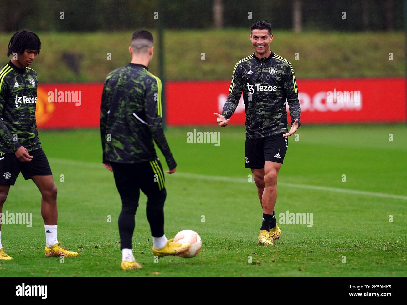 Manchester United's Cristiano Ronaldo during a training session at the ...