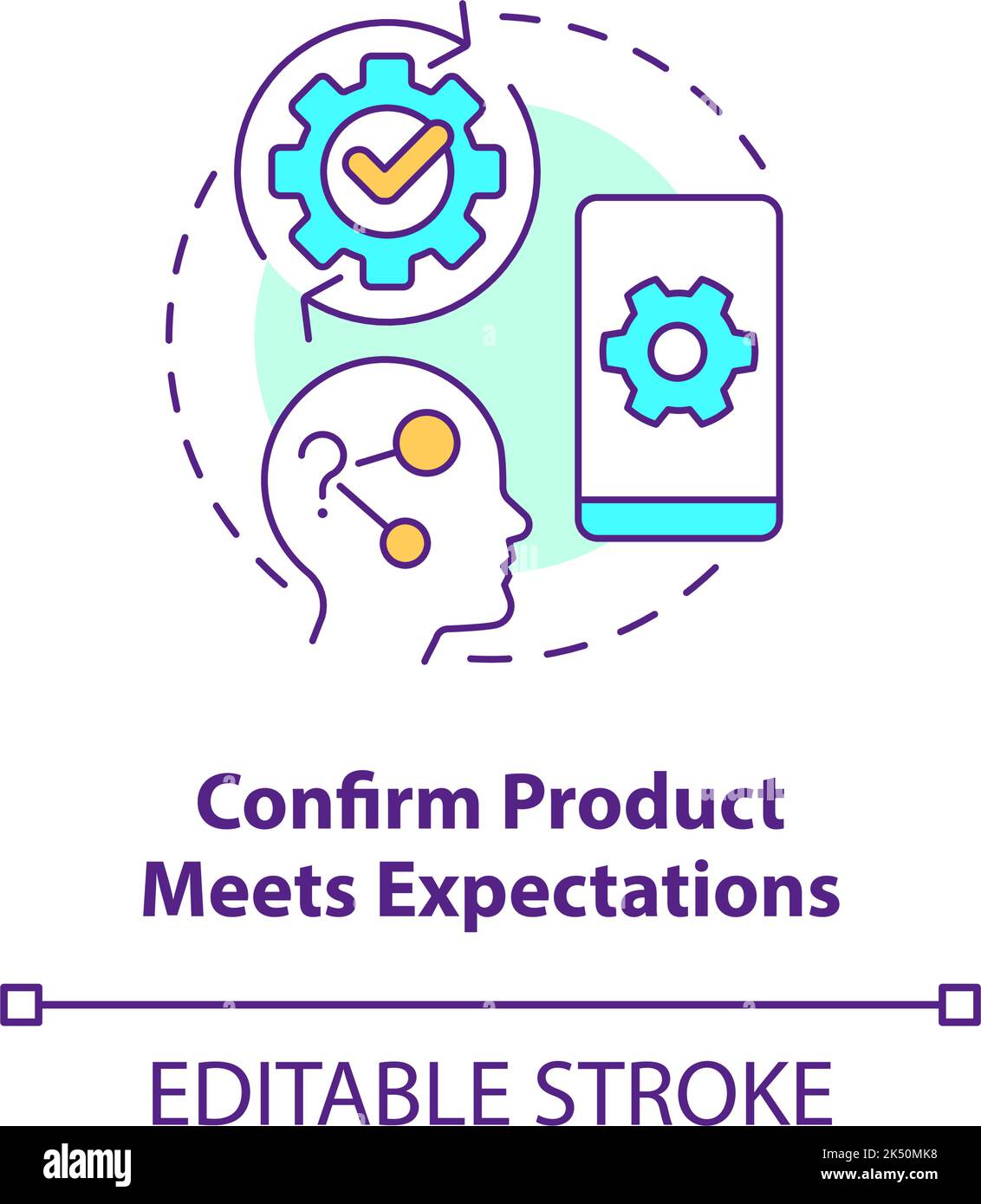 Experience meets technology Stock Vector Images - Alamy