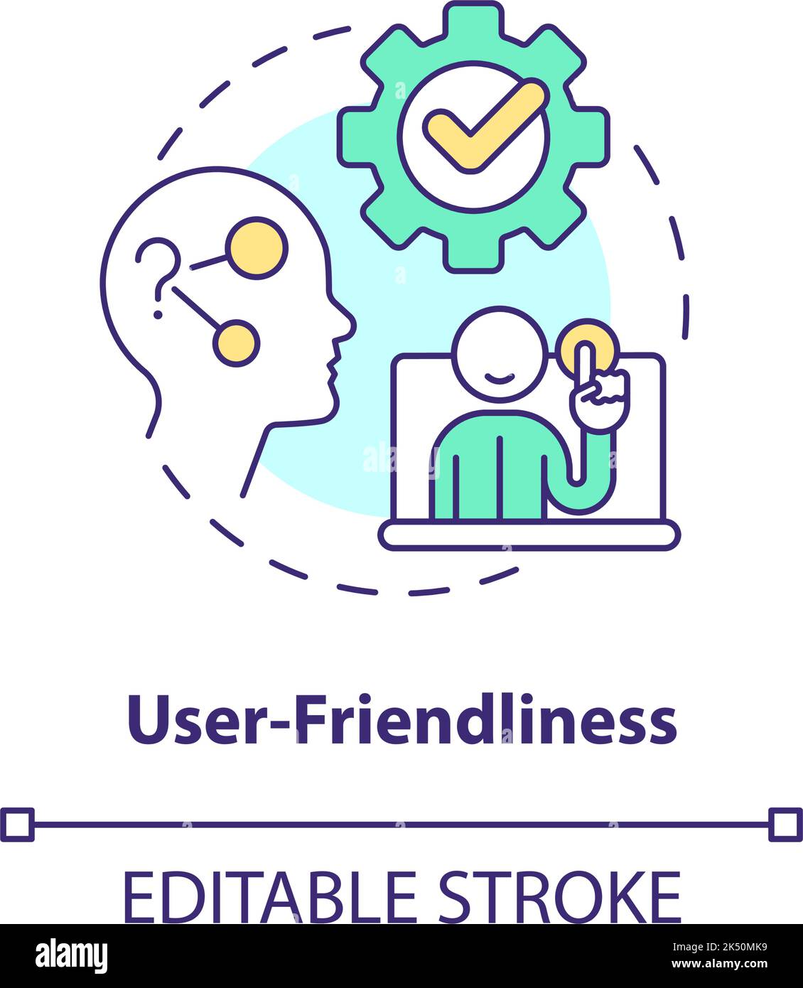 User-friendliness concept icon Stock Vector Image & Art - Alamy