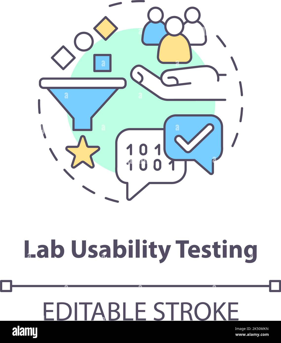 Lab usability testing concept icon Stock Vector Image & Art - Alamy Lab usability testing concept icon Stock Vector Image & Art - Alamy
