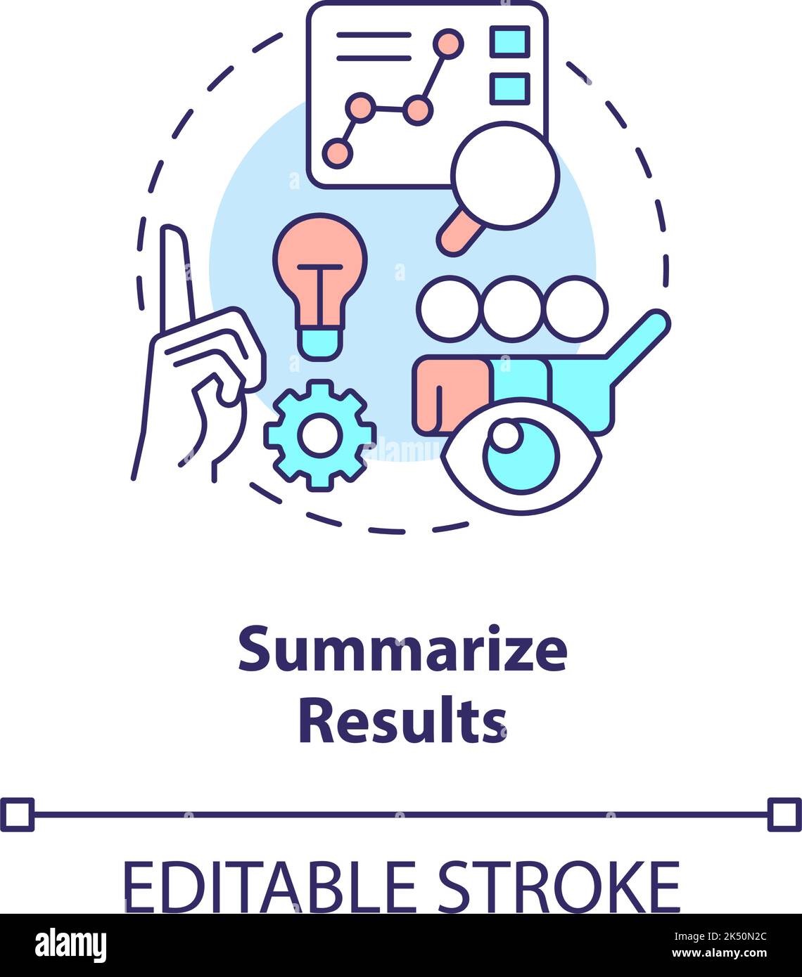Summarize results concept icon Stock Vector Image & Art - Alamy Summarize results concept icon Stock Vector Image & Art - Alamy