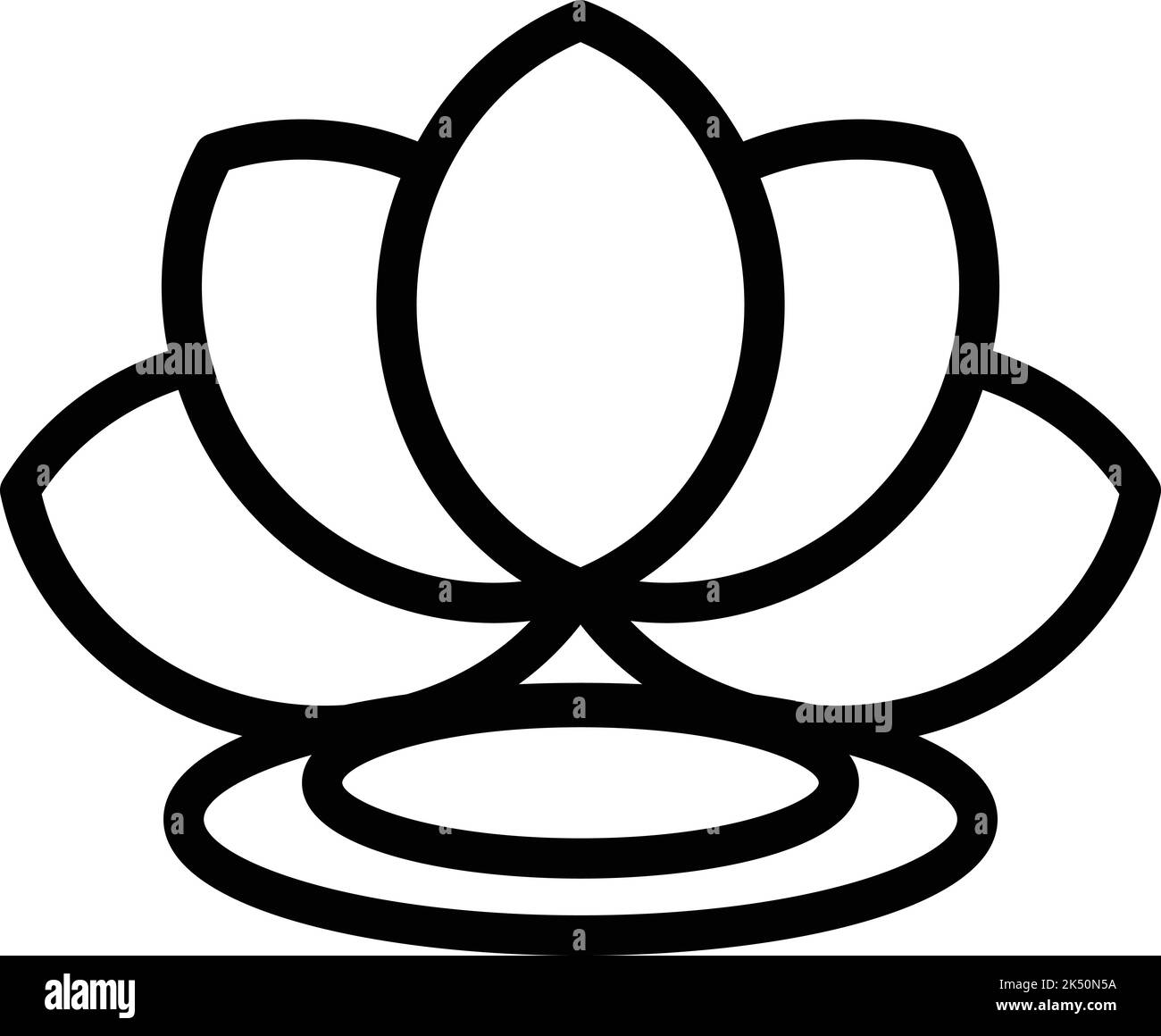 Lotus relax icon outline vector. Zen mind. Health energy Stock Vector ...