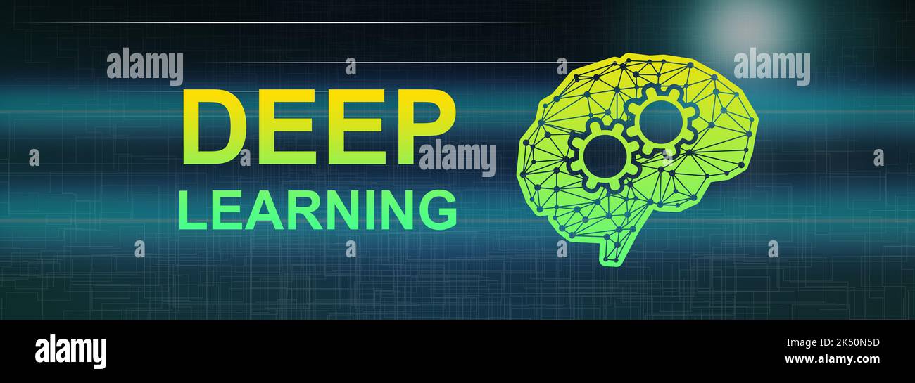 Illustration of a deep learning concept Stock Photo - Alamy