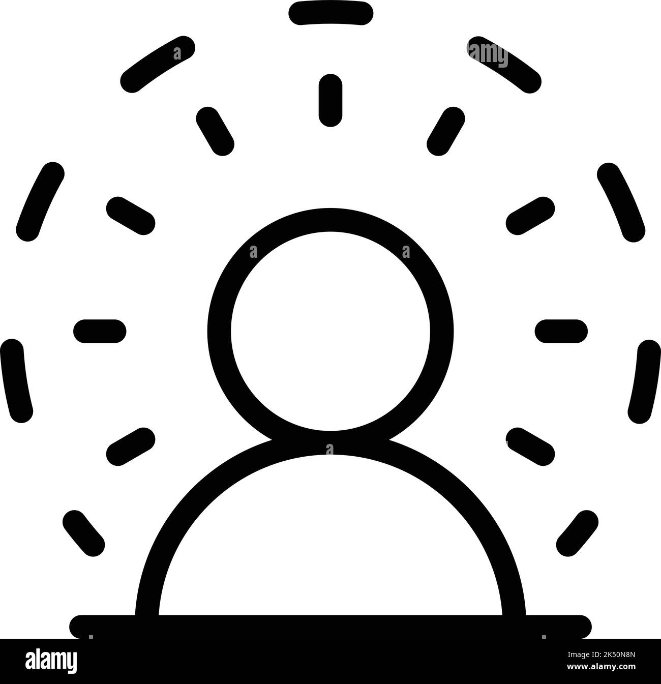 Mind healing icon outline vector. Balance energy. Body benefits Stock ...