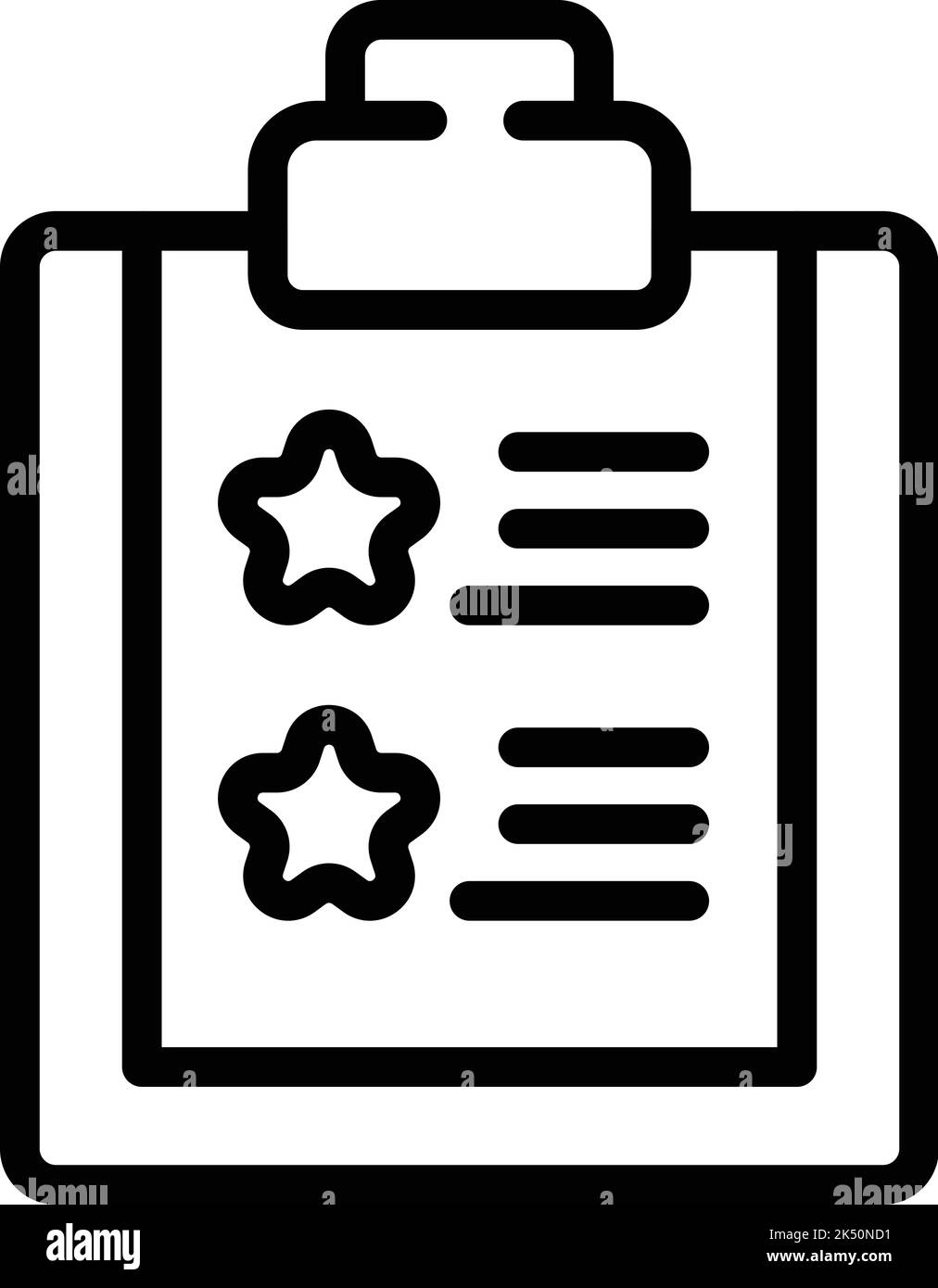 Clipboard icon outline vector. Skill level. Goal career Stock Vector ...