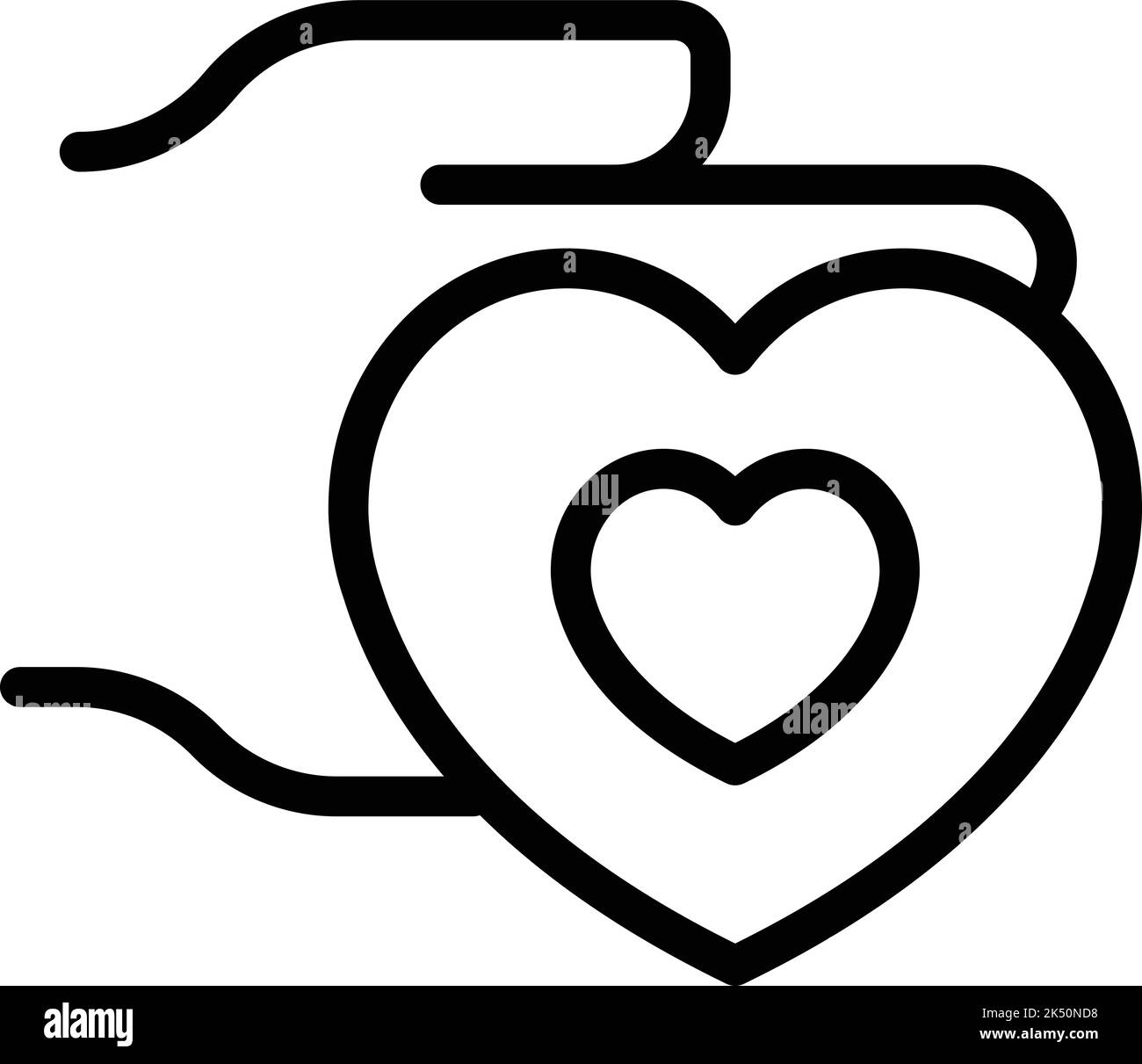 Healing love icon outline vector. Mind health. Balance energy Stock ...