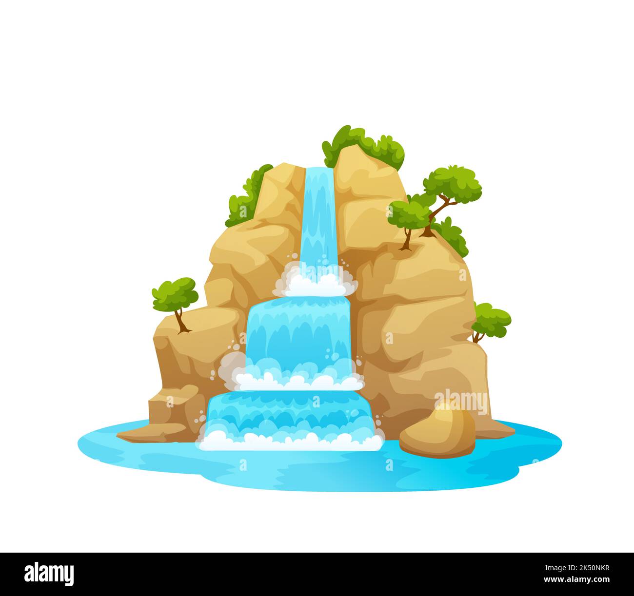 Tropical forest fountain tree Stock Vector Images - Alamy