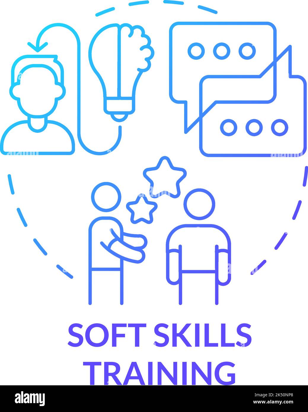 Soft skills training blue hi-res stock photography and images - Alamy