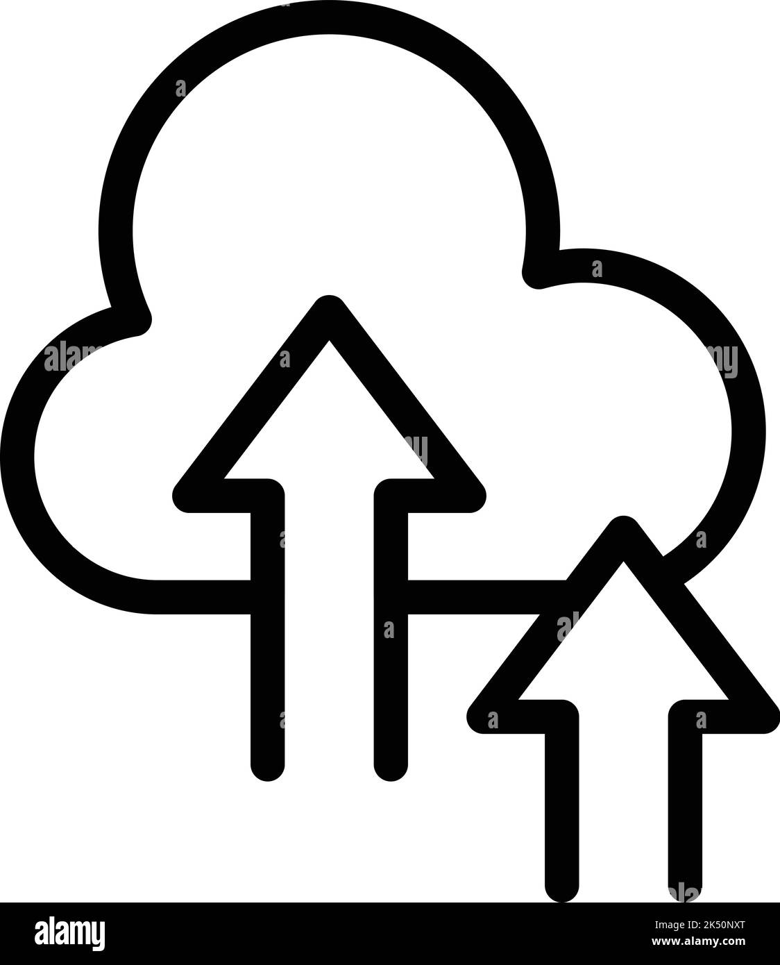 Cloud money earn icon outline vector. Making donation. Laptop bank ...