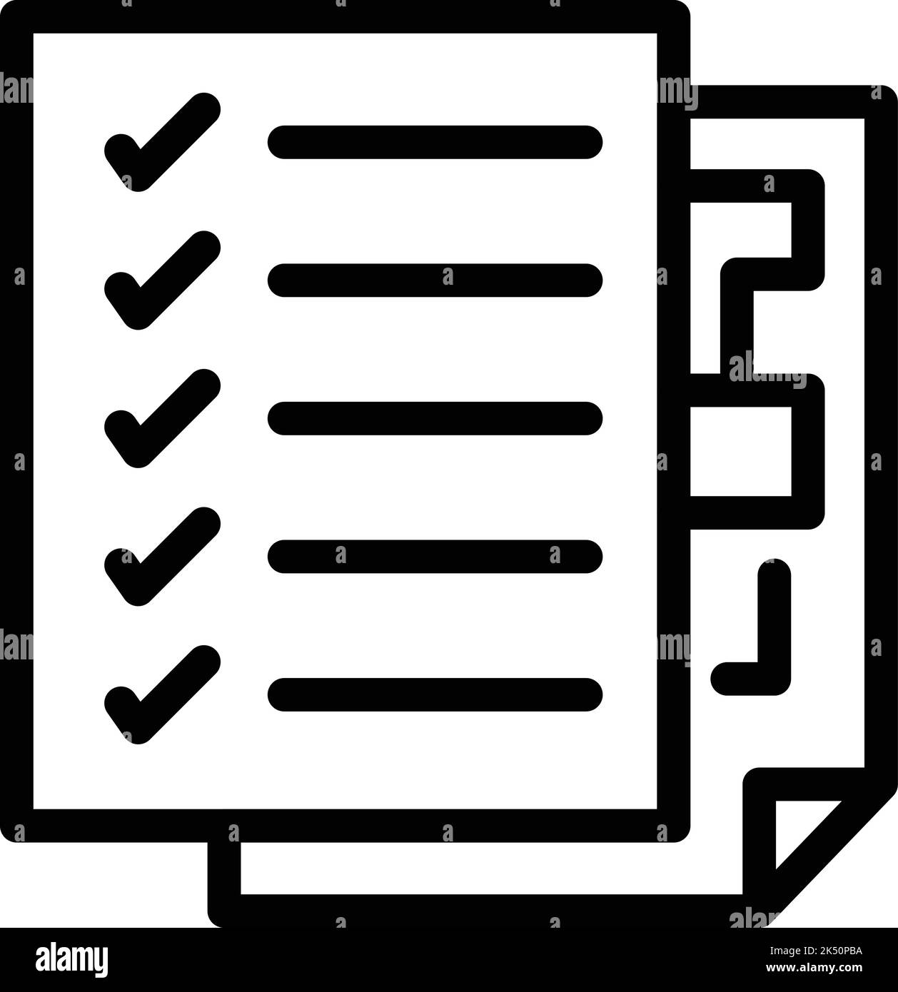 Paper integrity icon outline vector. Vision trust. Follow culture Stock ...