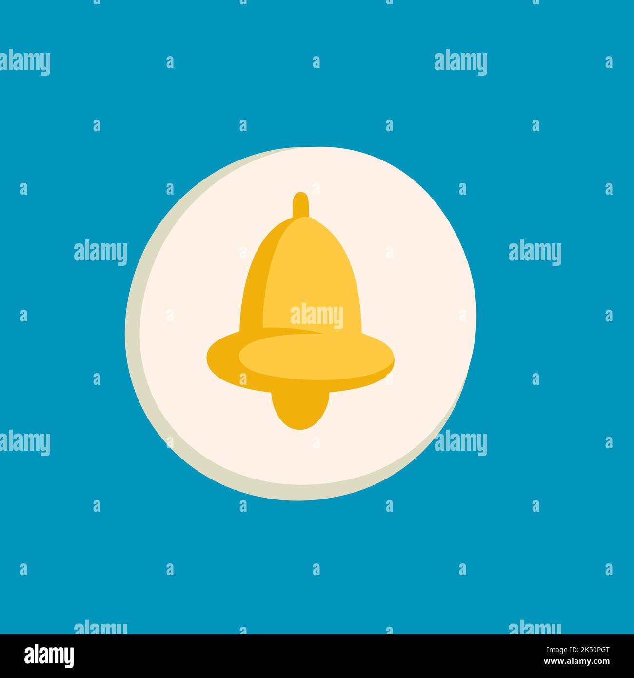 Notifications bell sticker for a social media, making a blog or vlog ...