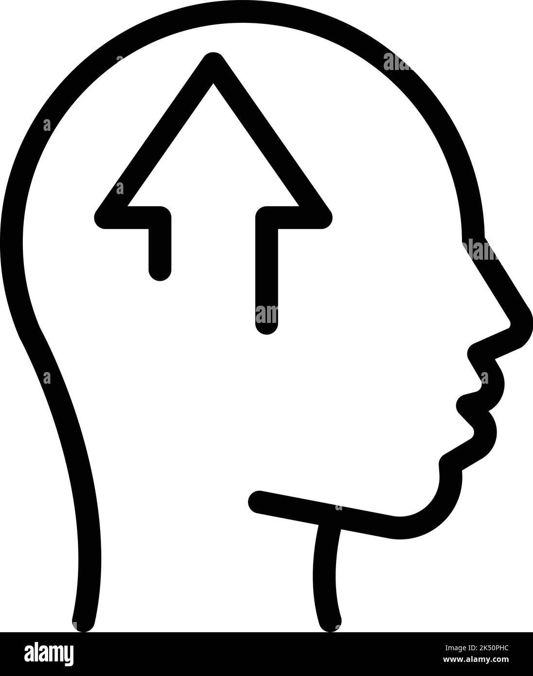 Level up icon outline vector. Client integrity. Honesty vision Stock ...