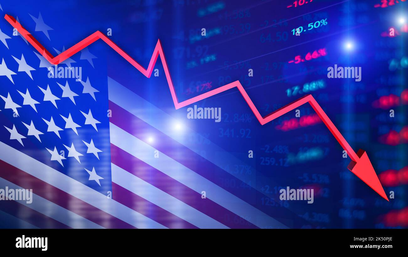American stock market falling concept Stock Photo - Alamy