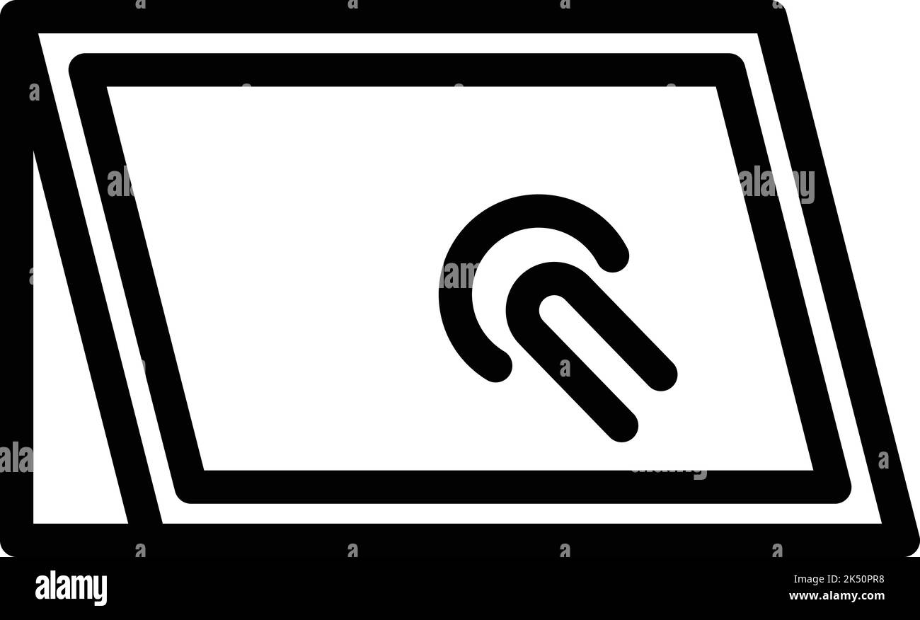 Digital touchscreen terminal Black and White Stock Photos & Images - Alamy