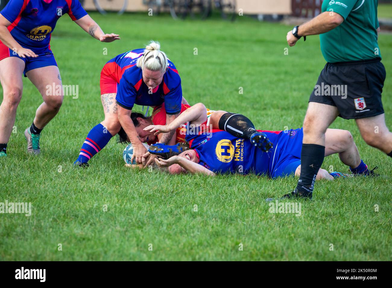 Totnes RFC play against Camborne RFC at their ground in Totnes, Devon ...