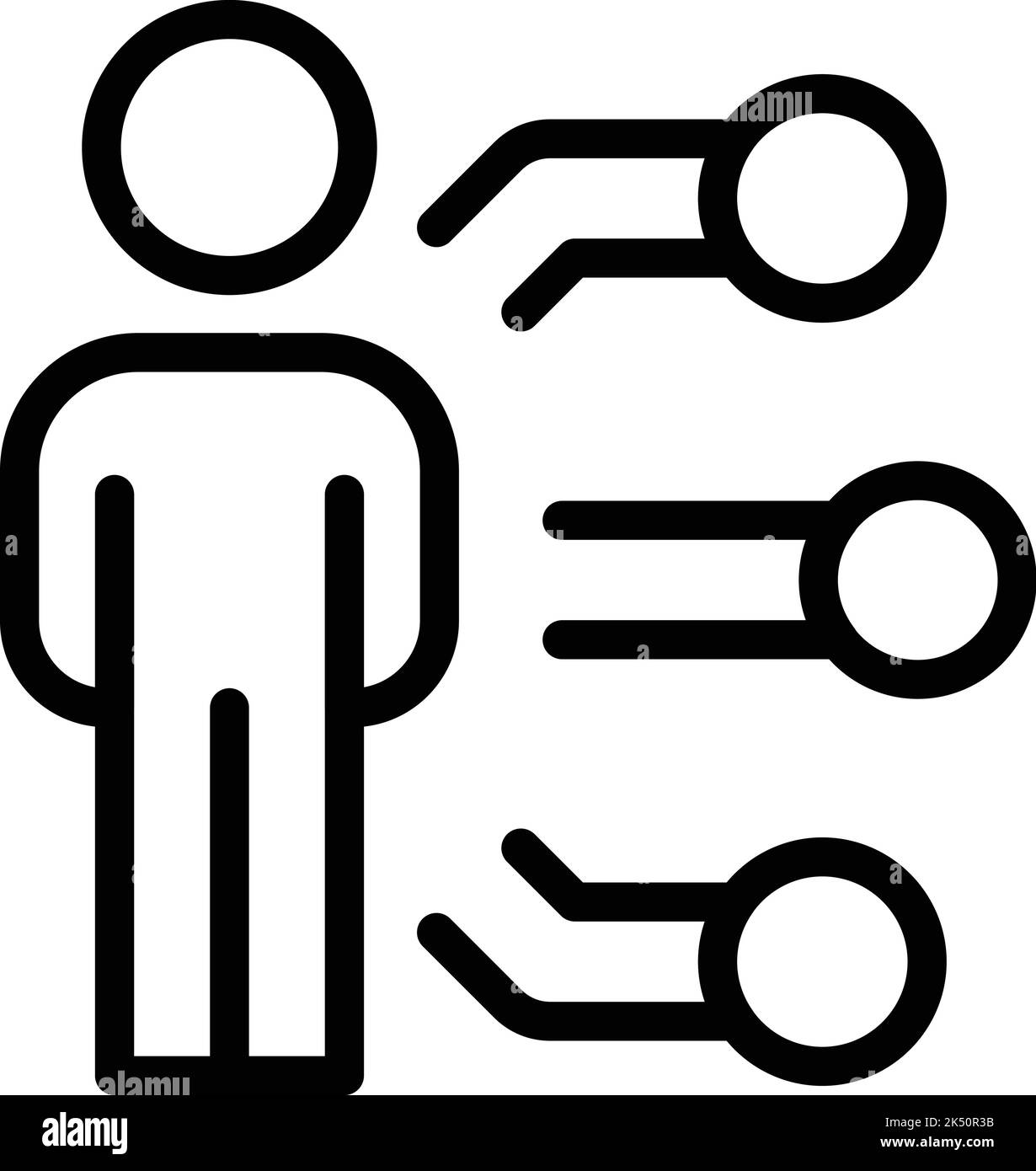 Customer integrity icon outline vector. Core mission. Honesty vision ...