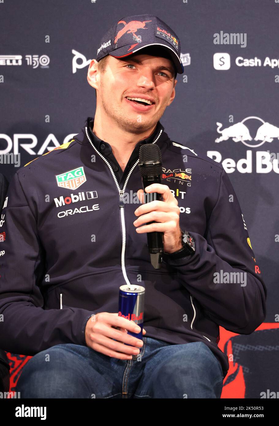 Tokyo, Japan. 5th Oct, 2022. Red Bull Racing Formula-1 driver Max ...