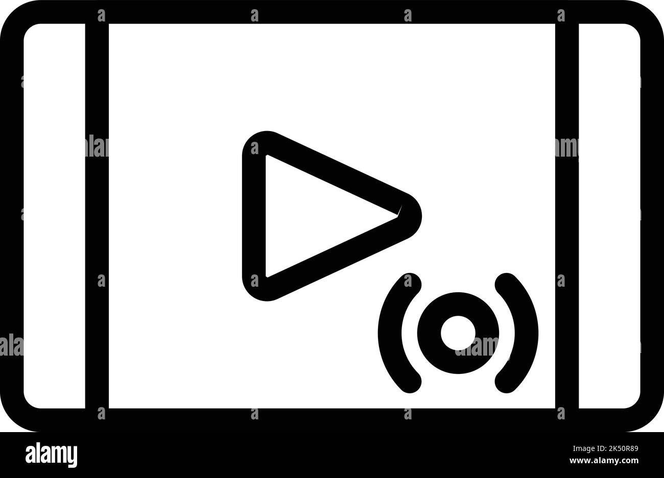 Touch phone icon outline vector. Screen digital. App smart Stock Vector ...