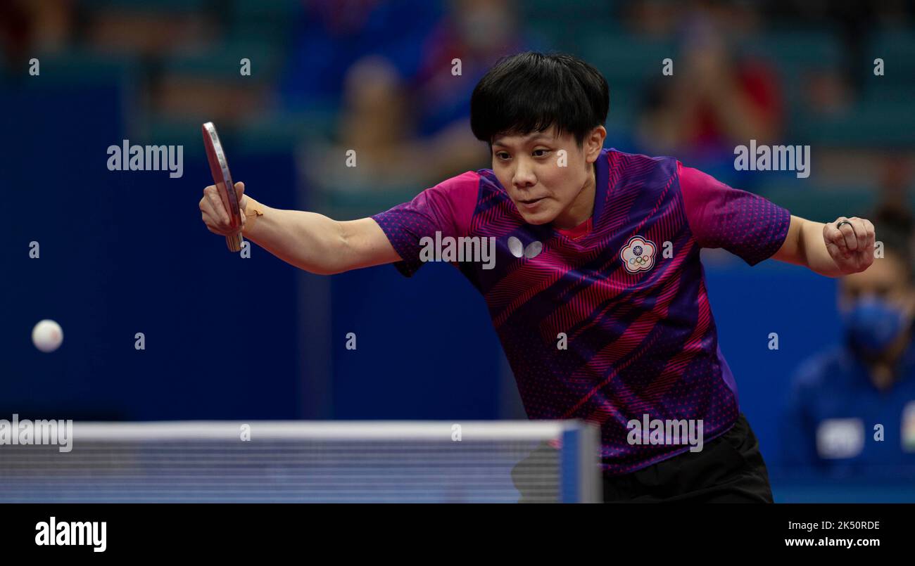 CHENGDU, CHINA - OCTOBER 5, 2022 - Cheng I-Ching of Chinese Taipei ...