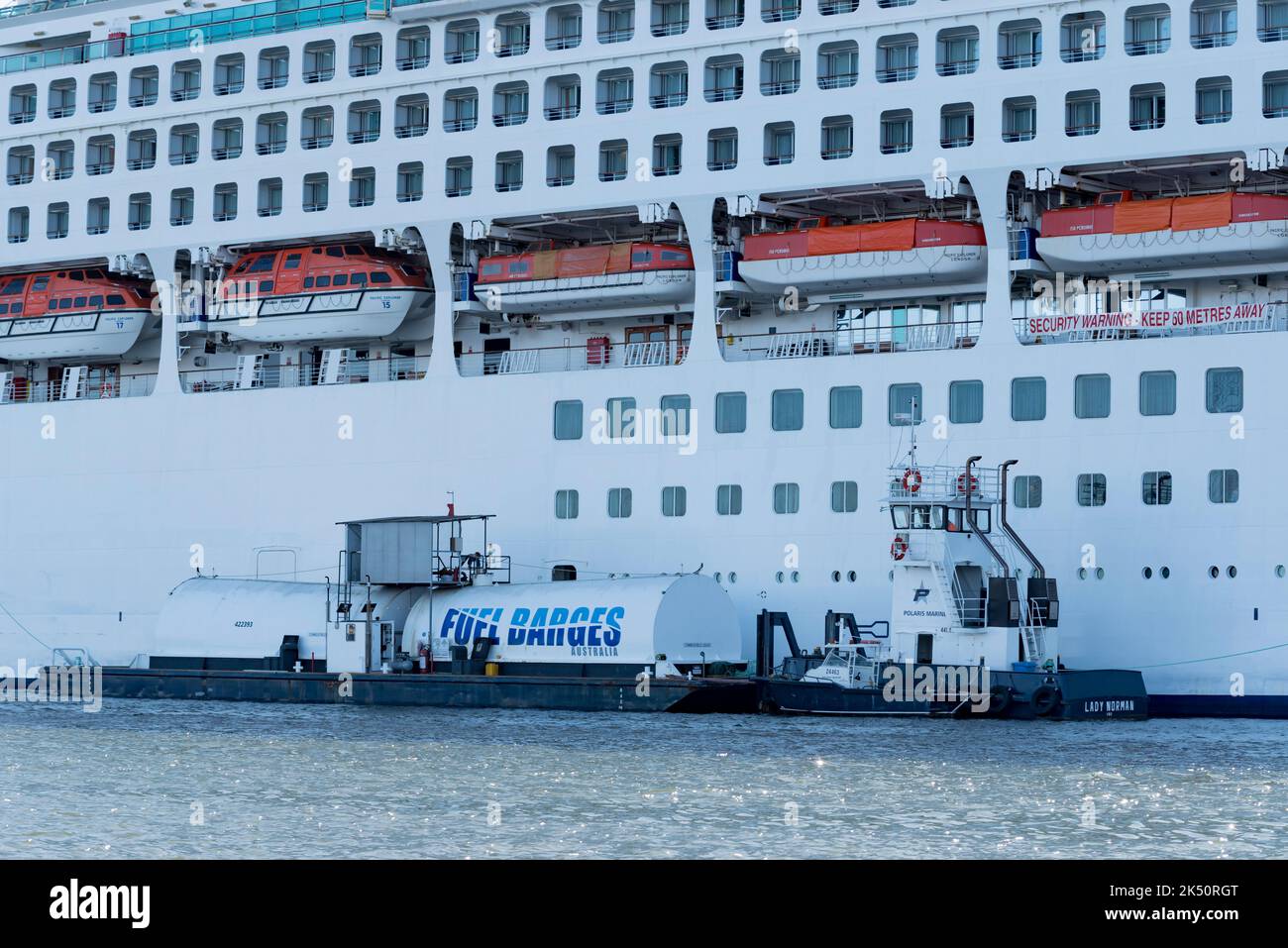 Bunkering a cruise ship hi-res stock photography and images - Alamy
