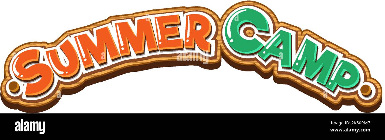 Font design for word summer camp illustration Stock Vector Image & Art ...