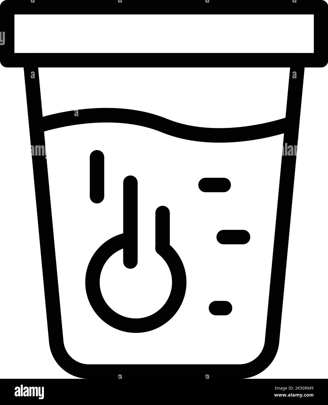 Metabolic glass icon outline vector. Body diet. Human nutrition Stock ...