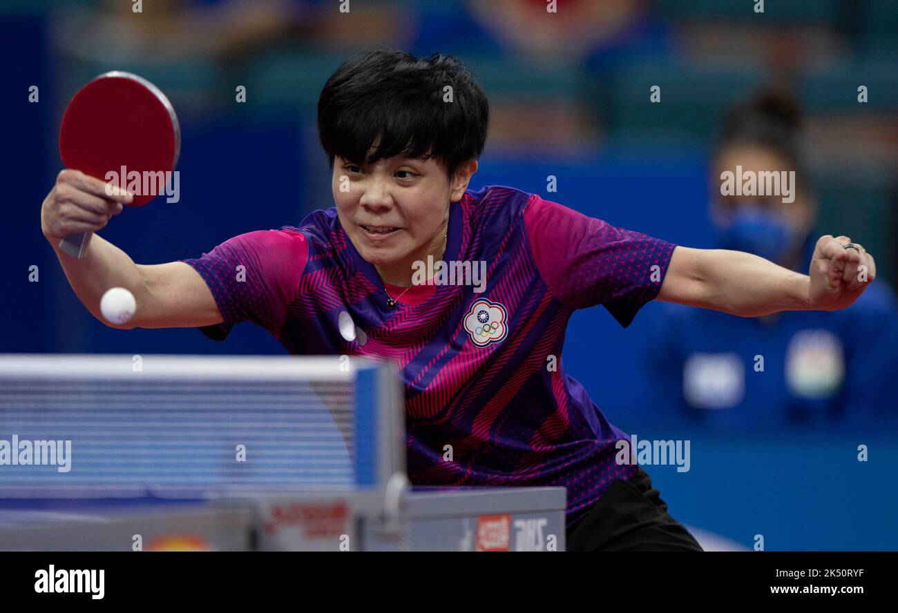 CHENGDU, CHINA - OCTOBER 5, 2022 - Cheng I-Ching of Chinese Taipei ...