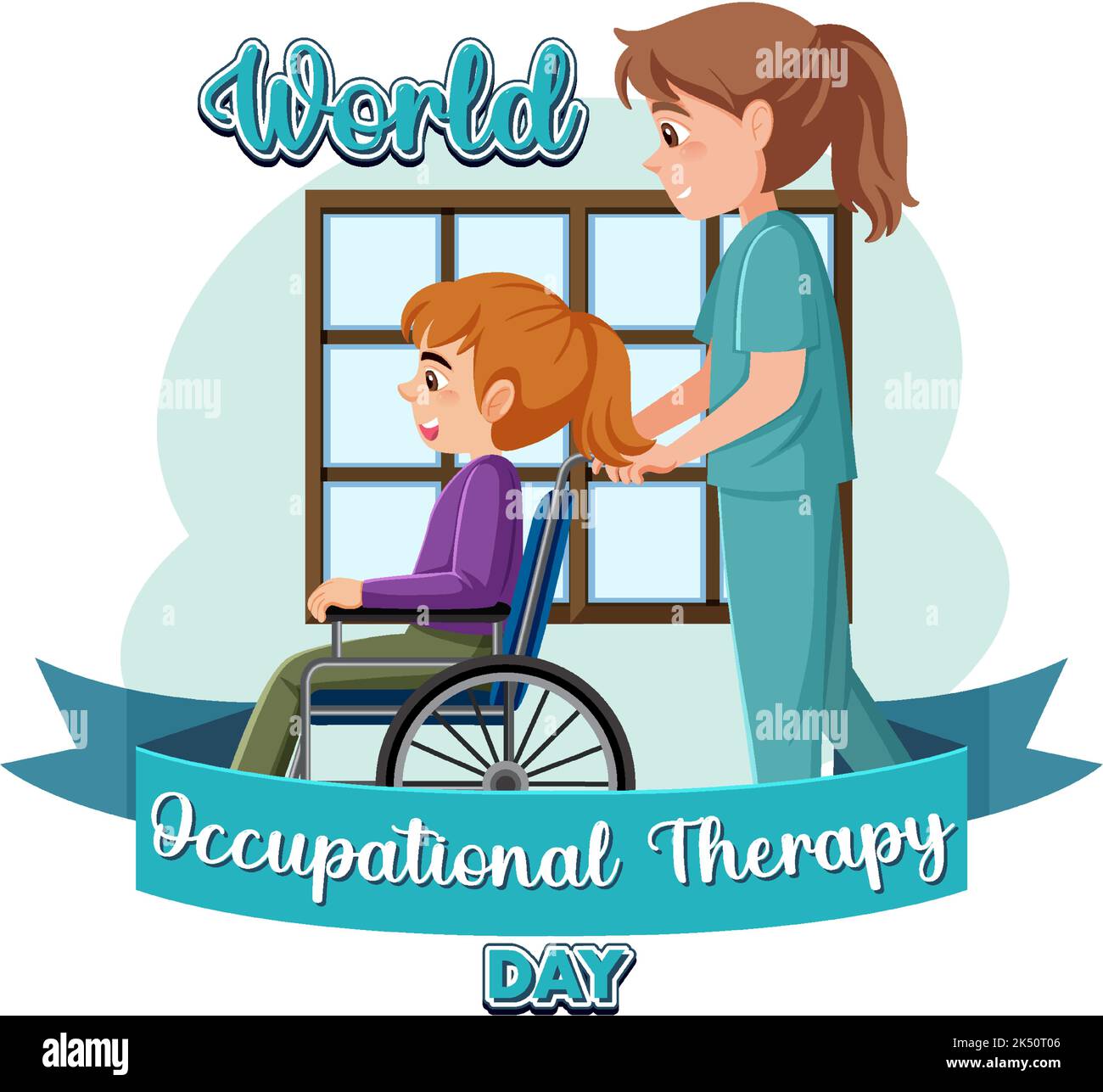World occupational therapy day text design illustration Stock Vector ...