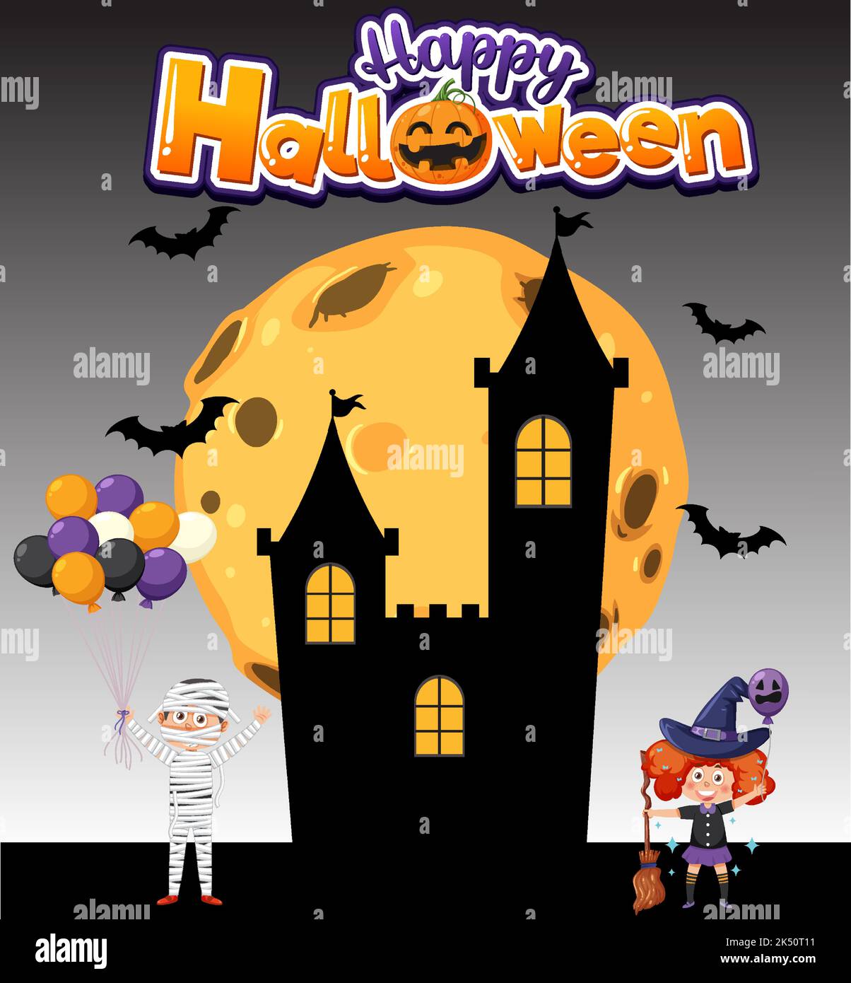 Halloween word clipart hi-res stock photography and images - Alamy
