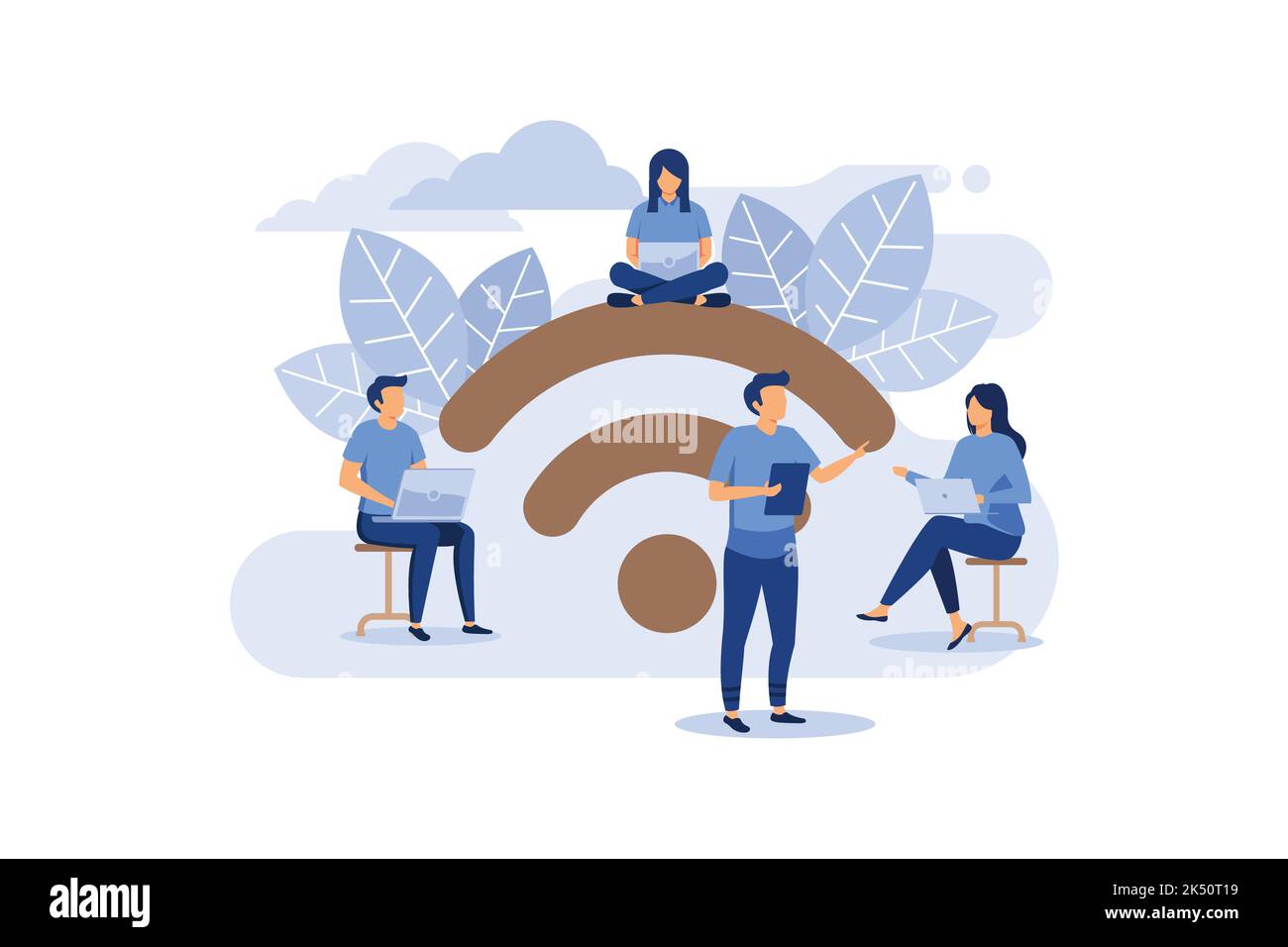 public free wireless connection wireless point Wi-Fi, For mobile user ...