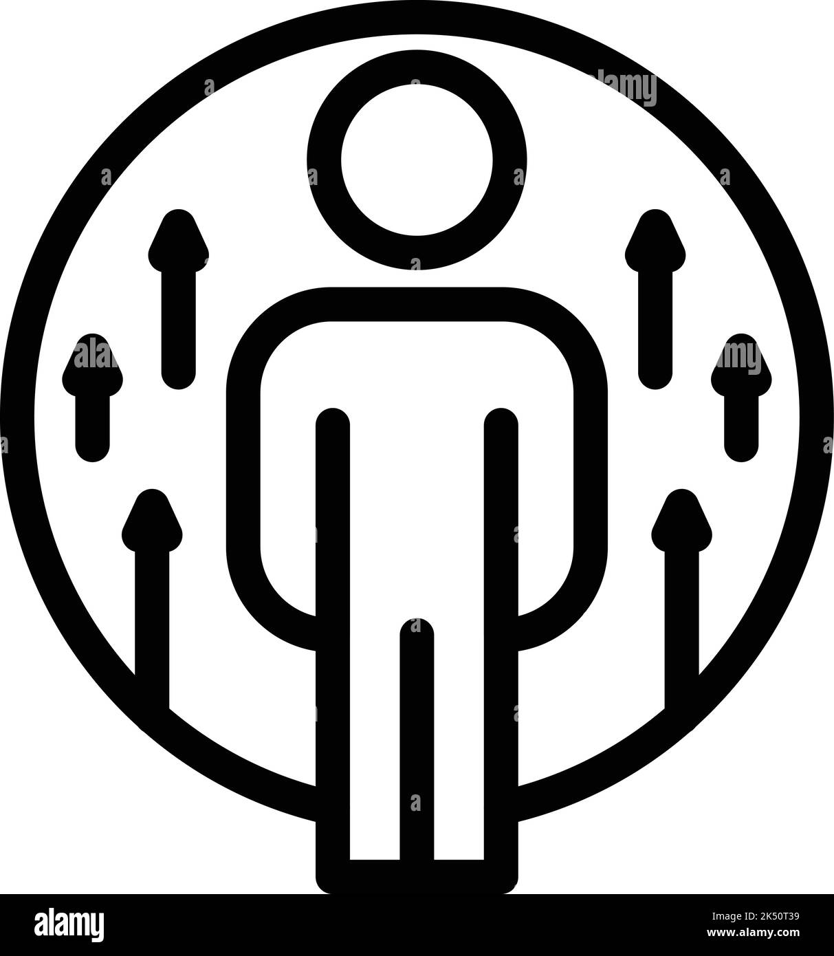 Body metabolic system icon outline vector. Diet energy. Chemical ...