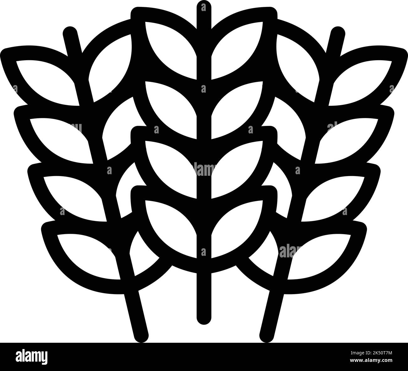 Wheat diet icon outline vector. Metabolic energy. Food nutrition Stock ...